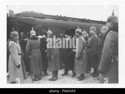 Treaty of Brest-Litovsk, January 1918. World war one; Officers from the ...
