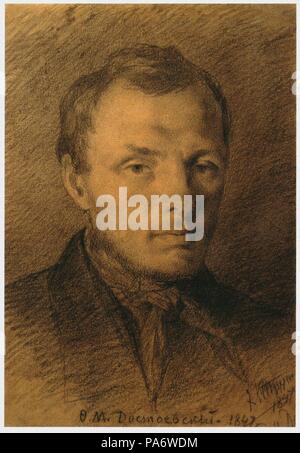 Portrait of the author Fyodor Mikhaylovich Dostoyevsky (1821-1881 ...