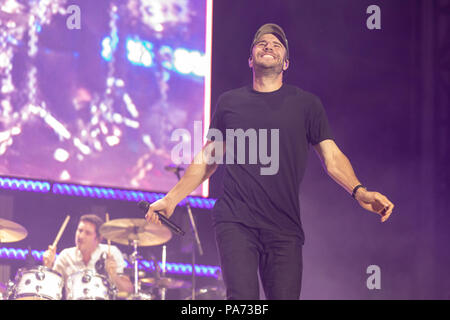 Twin Lakes, Wisconsin, USA. 19th July, 2018. CALE DODDS during the ...
