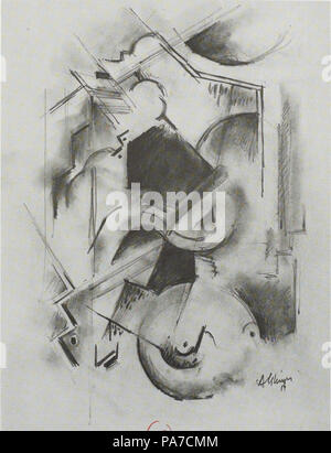Study for Portrait of Florent Schmitt (1914) by Albert Gleizes Stock ...