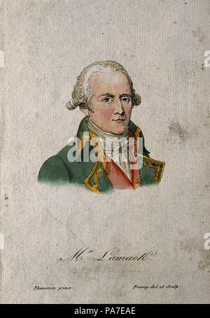 Portrait of Lamarck - Jean Baptiste Lamarck Stock Photo - Alamy