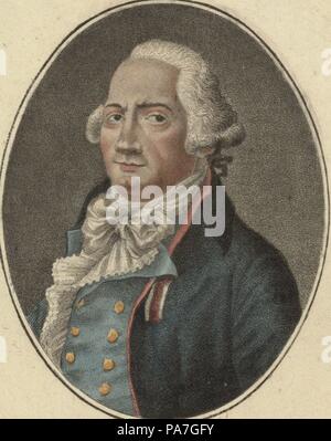 ADAM PHILIPPE, Comte de Custine (1740-1793) French general Stock Photo ...