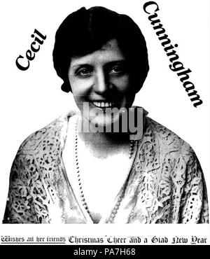 Cecil Cunningham Dec 1916 Variety Stock Photo - Alamy