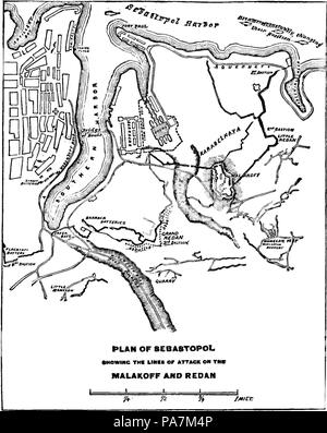 Map of Sebastopol lines 1855 Stock Photo - Alamy