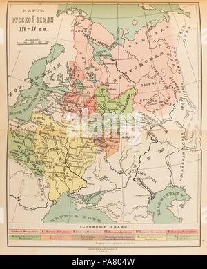Map of Muscovy. Museum: PRIVATE COLLECTION Stock Photo - Alamy