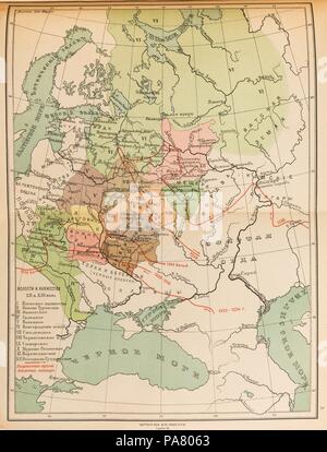 Map of Muscovy. Museum: PRIVATE COLLECTION Stock Photo - Alamy