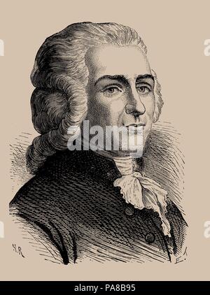 Joseph Ignace Guillotin (1738-1814), French doctor and politician ...