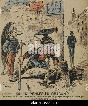 81 Ferdinand Walsin Esterhazy - Le uhlan - Pépin -1898 Stock Photo - Alamy
