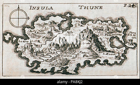 Insula Thune Sandrart Jacob Von 1687 Stock Photo - Alamy