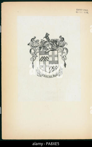 EM14640; Claiborne's coat of arms with a motto Clibbor ne sceame Stock ...
