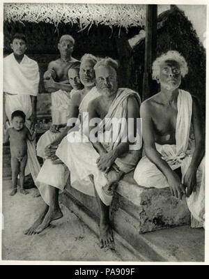 Group photo of a Nair family on the Malabar coast of India 1928 Stock ...