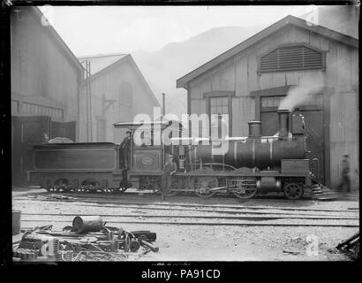 128 J class locomotive, NZR No 1200, built by the North British ...