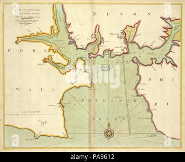 A new and correct large draught PLYMOUTH SOUND catt-water and ham-owse ...