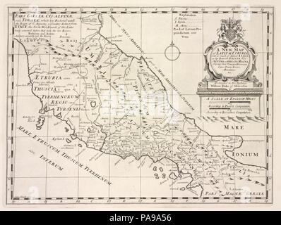 A new map of Latium, Etruria, and as much of ancient Itally, as lay ...