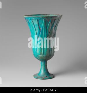 Lotiform Chalice, New Kingdom, Dynasty 18, ca. 1550–1295 B.C., From ...