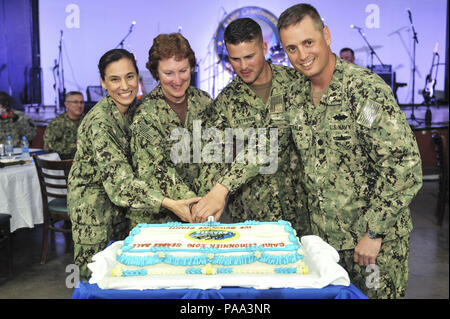Seabees anniversary guest speaker Capt. Maria L. Aguayo, commander ...