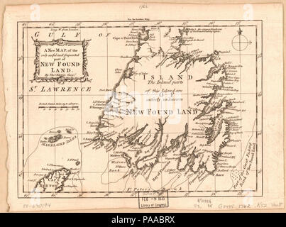 A new map of the only useful and frequented part of New Found Land ...