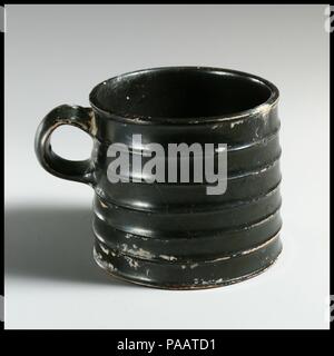 Terracotta mug with horizontal rills late 5th century B.C. Greek, South ...