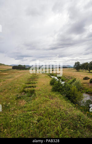 The scenic countryside near Chatton,Northumberland,England,UK Stock ...