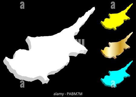 Cyprus map. Borders of Cyprus for your infographic. Vector country ...
