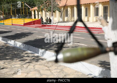 Mortar unexploded ordnance (UXO) from the war on Laos in Phonsavan ...