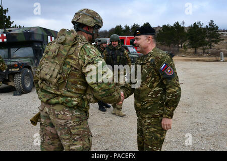 Lt. Col. Michael Kloepper (left), commander of the U.S. Army’s 2nd Battalion, 503rd Infantry ...