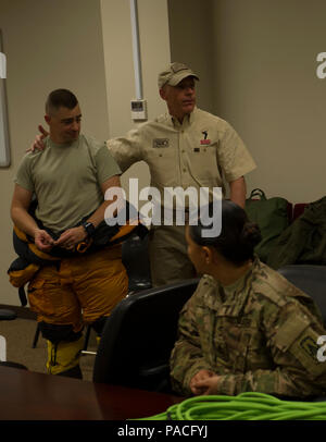 Col. Marc Hoffmeister, an Army engineer and Alaska resident, celebrates ...