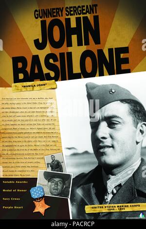 John Basilone, a Marine Gunnery Sergeant with his Medal of Honor, won ...