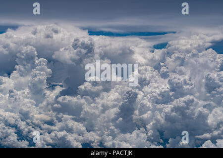 Storm clouds as viewd from an aircraft window Stock Photo - Alamy