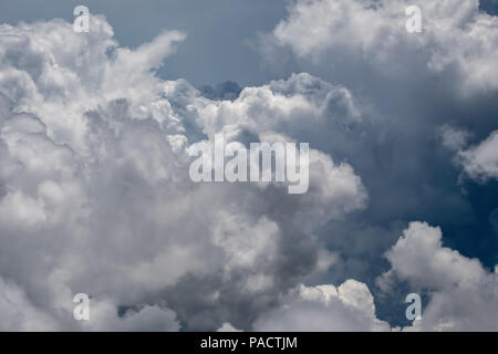 Storm clouds as viewd from an aircraft window Stock Photo - Alamy