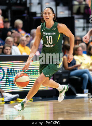 Seattle Storm guard Sue Bird during the first half of a WNBA basketball ...