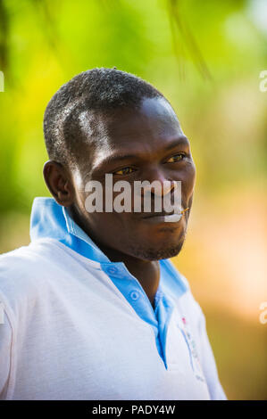 KARA, TOGO - MARCH 11, 2012: Unidentified Togolese man with three scars ...