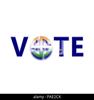 An illustration of vote for 2019 election in india Stock Photo - Alamy