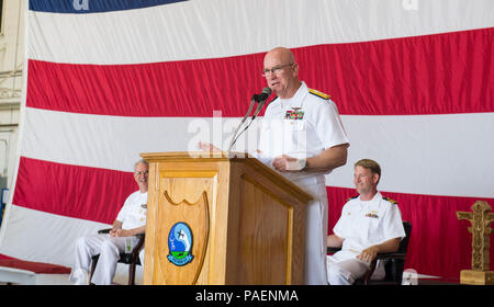 OAK HARBOR, Wash. (July 3, 2018) Capt. Tabb B. Stringer, outgoing ...