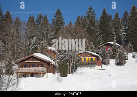 Slope on the skiing resort Amden. Switzerland Stock Photo - Alamy