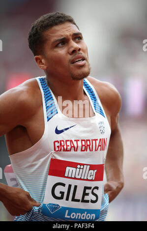 Great Britain's Elliot Giles after the Men's 800m during day two of the ...