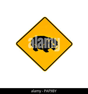 Australian warning road signs from Australia highways. Wildlife animals ...