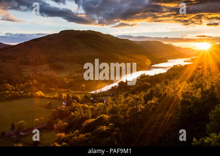 Balquhidder sunset view, Stirling Stock Photo - Alamy