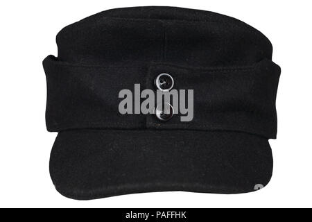 German Army tank crew black kepi World War II period Stock Photo - Alamy