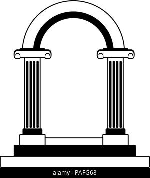 Wedding columns gate vector illustration graphic design Stock Vector ...