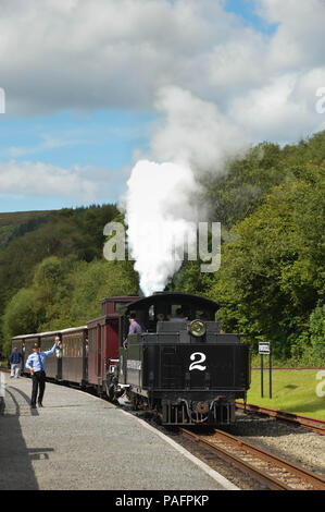 Brecon Mountain Railway steam engine Stock Photo - Alamy