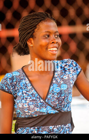 KARA, TOGO - MARCH 11, 2012: Unidentified Togolese man with three scars ...
