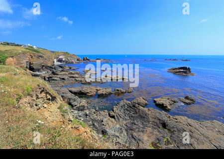 Polpeor Cove and Lizard Lighthouse on Lizard Point from the South West ...