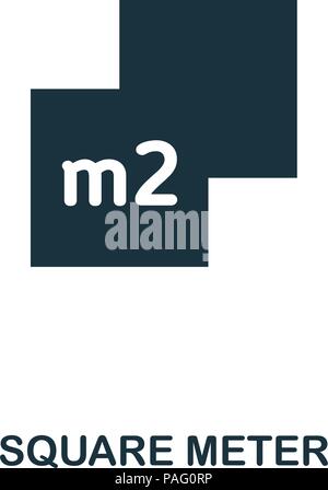 Square meter simple icon Stock Vector Image & Art - Alamy