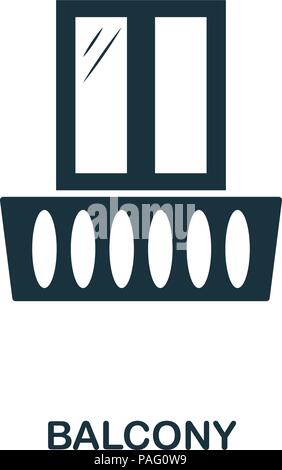 Window balcony icon, simple style Stock Vector Image & Art - Alamy