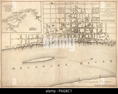 A plan of the city of Philadelphia, the capital of Pennsylvania, from ...