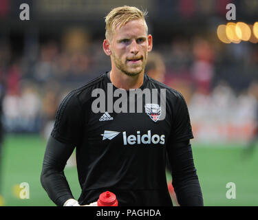Atlanta, GA, USA. 21st July, 2018. Atlanta midfielder, Andrew Carleton ...