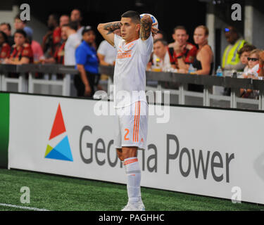 Atlanta, GA, USA. 21st July, 2018. DC United midfielder, Jalen Robinson ...