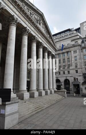Bank Square, home to the Bank of England and Bank Station, City of ...