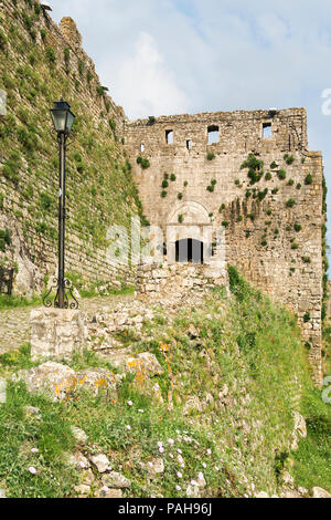 Rozafa Castle, a historic medieval fortress and castle in Shkoder city ...
